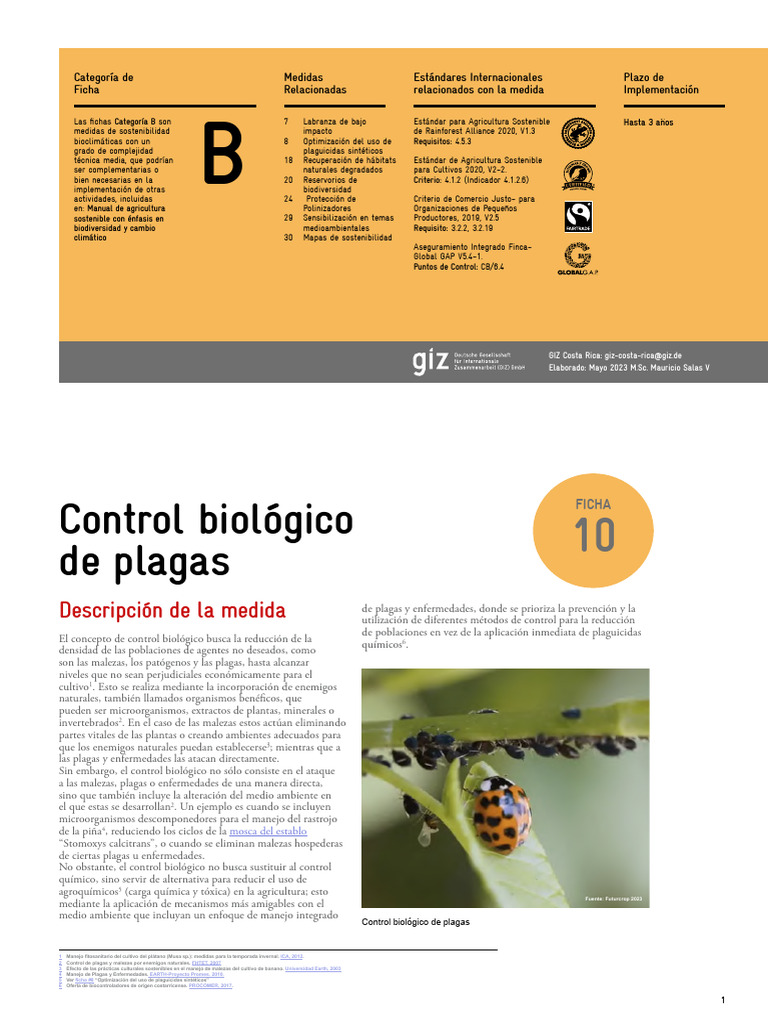 10. Control Biologico de Plagas | PDF | Control biológico de plagas ...