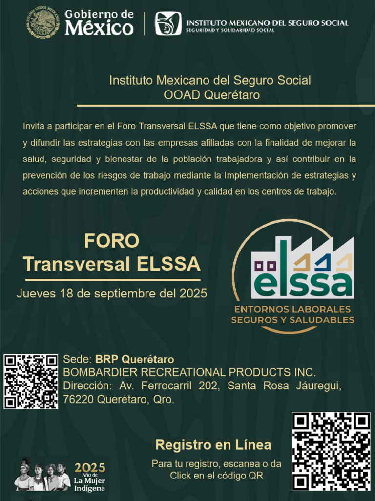 Foro ELSSA: Salud y Seguridad Laboral | PDF | Programas sociales