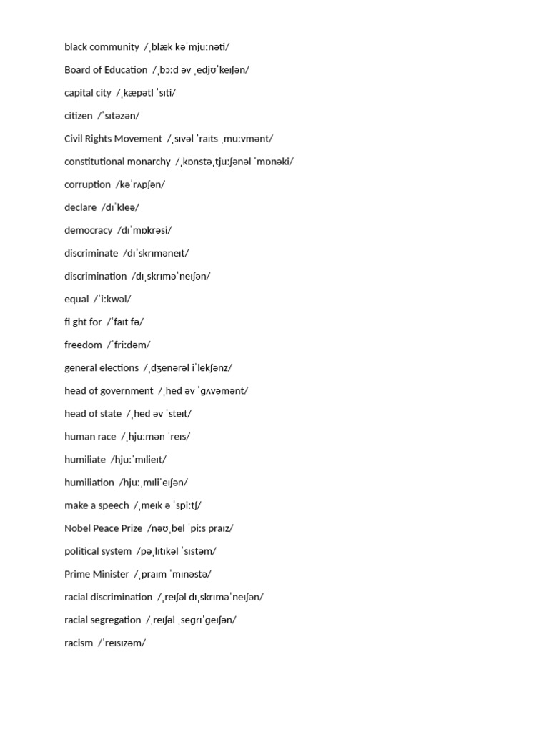 Word List 8 | PDF