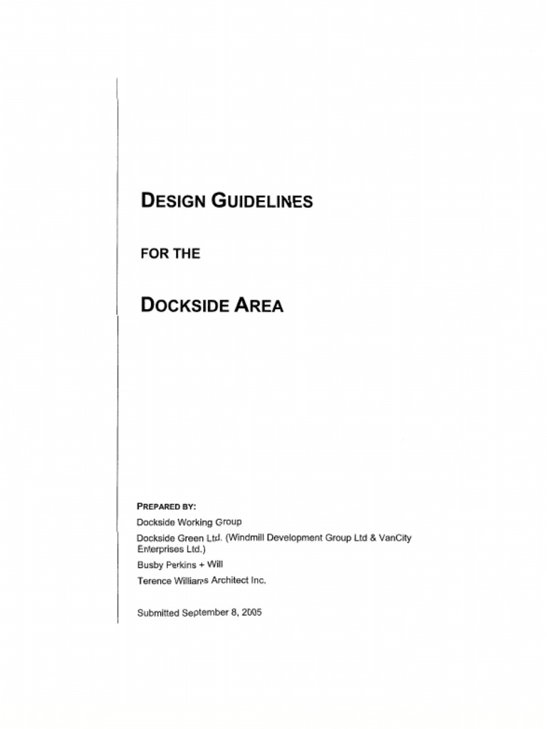 Dockside Green Design Guidelines | PDF