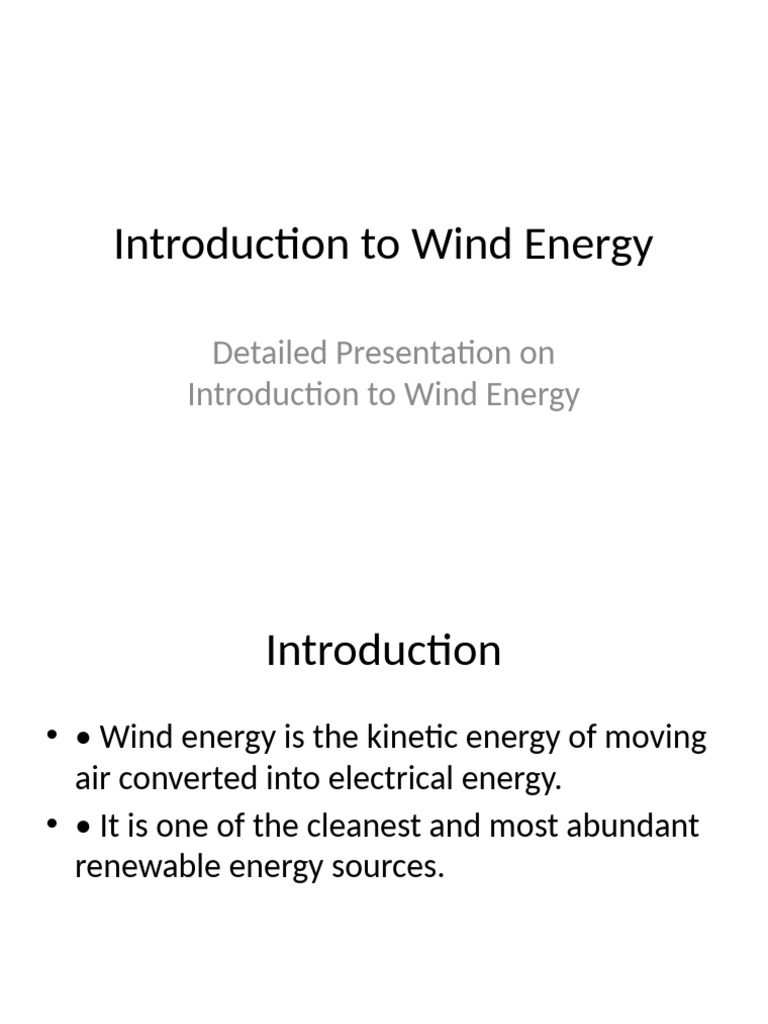 Introduction_to_Wind_Energy | PDF