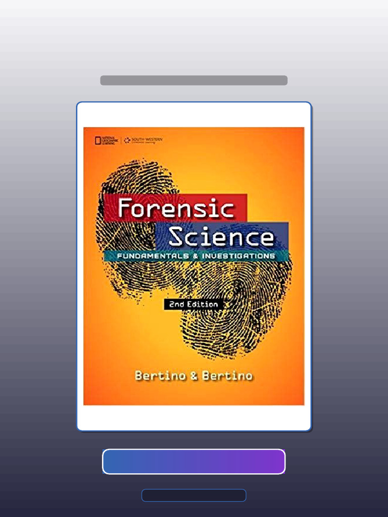 Forensic Science Fundamentals Investigations 2nd Edition Get It Now ...