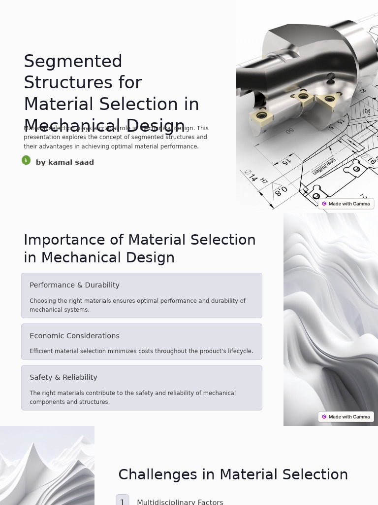 Segmented Structures For Material Selection in Mechanical Design | PDF ...