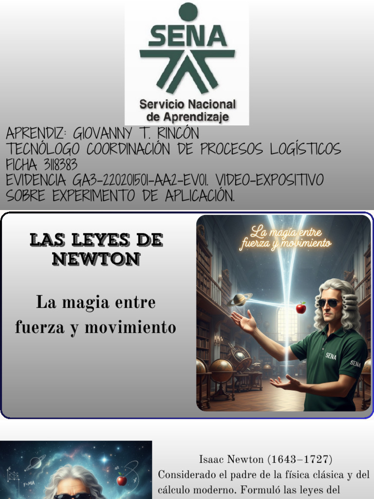 PDF Presentación de Las Leyes de Newton | PDF