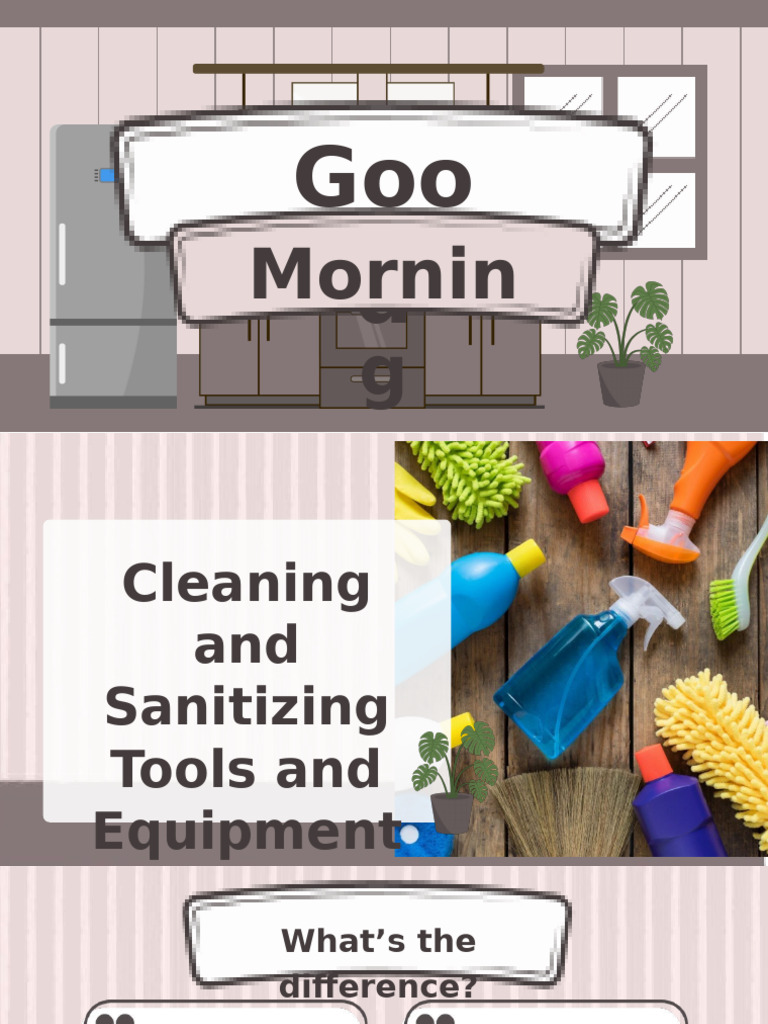 Cleaning & Sanitizing | PDF