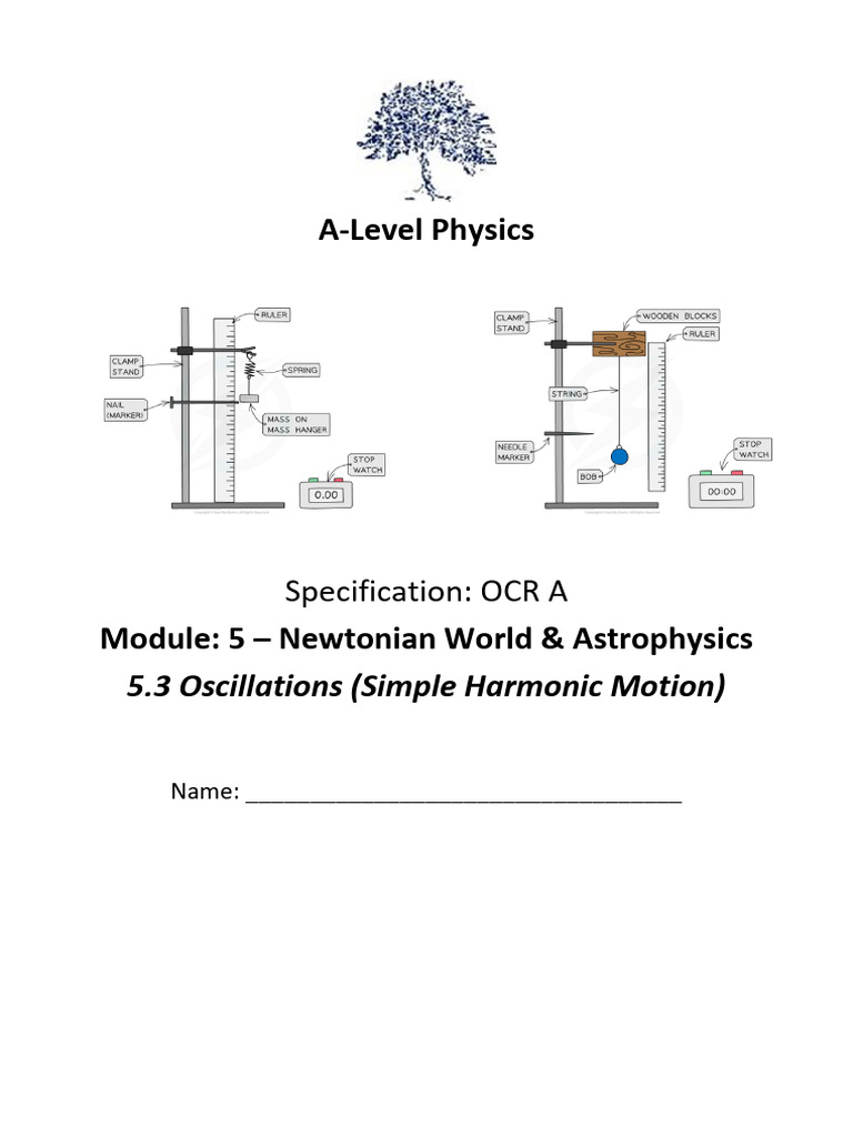 +oscillations (Revision Notes) + | PDF | Damping | Oscillation
