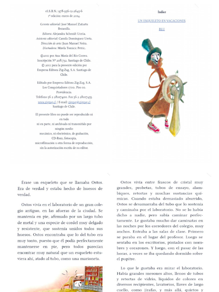 Libro Un Esqueleto de Vacaciones | PDF