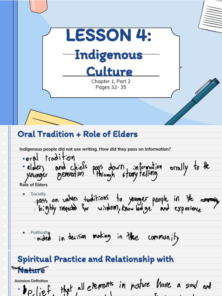 STUDENT Lesson 4 - Indigenous Culture | PDF | Shamanism | Spirituality