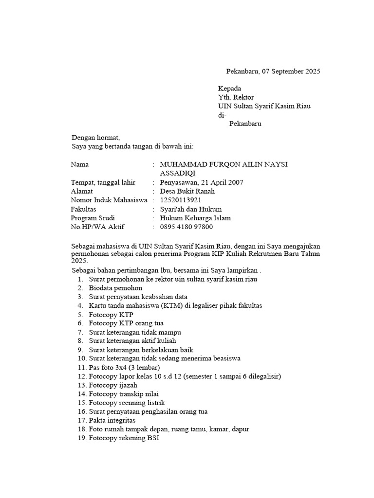 Lampiran Pip Furqon | PDF