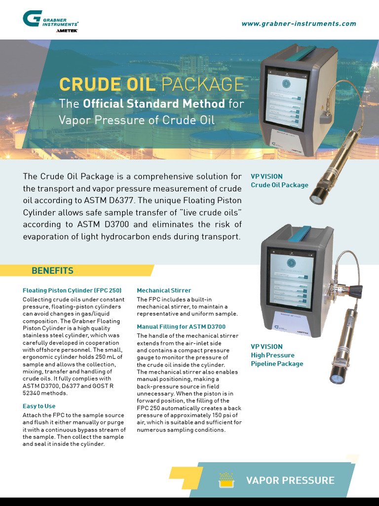Gra 010 Crude Oil Package Us Aw Print Final | PDF | Pressure | Pressure ...