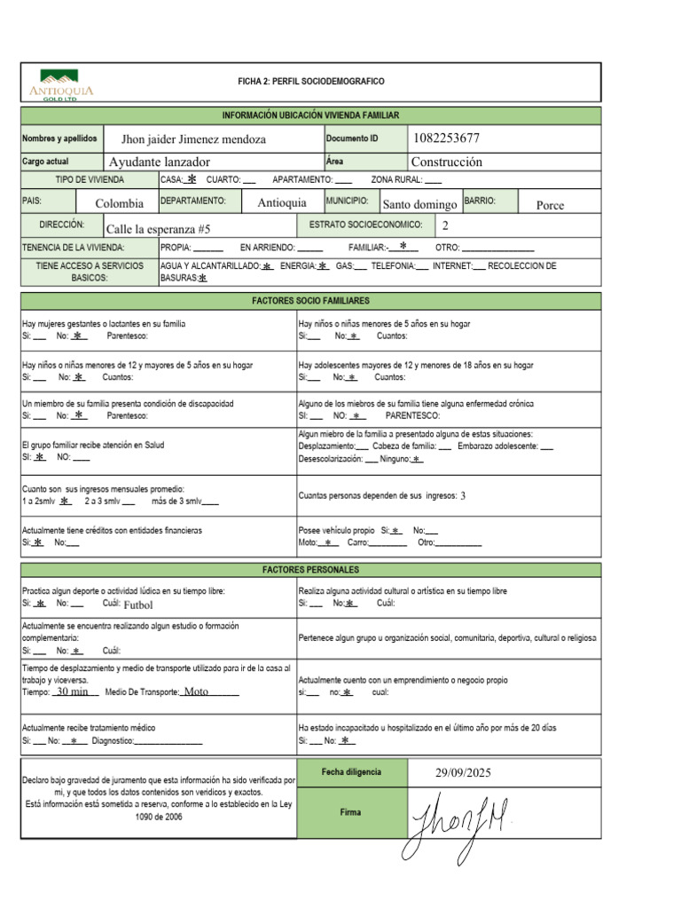 Perfil Sociodemografico 1 | PDF