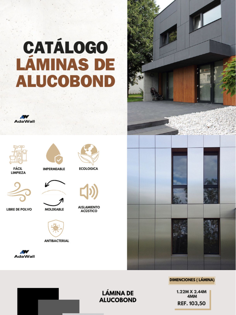 Catálogo Láminas Alucobond Antibacteriales | PDF