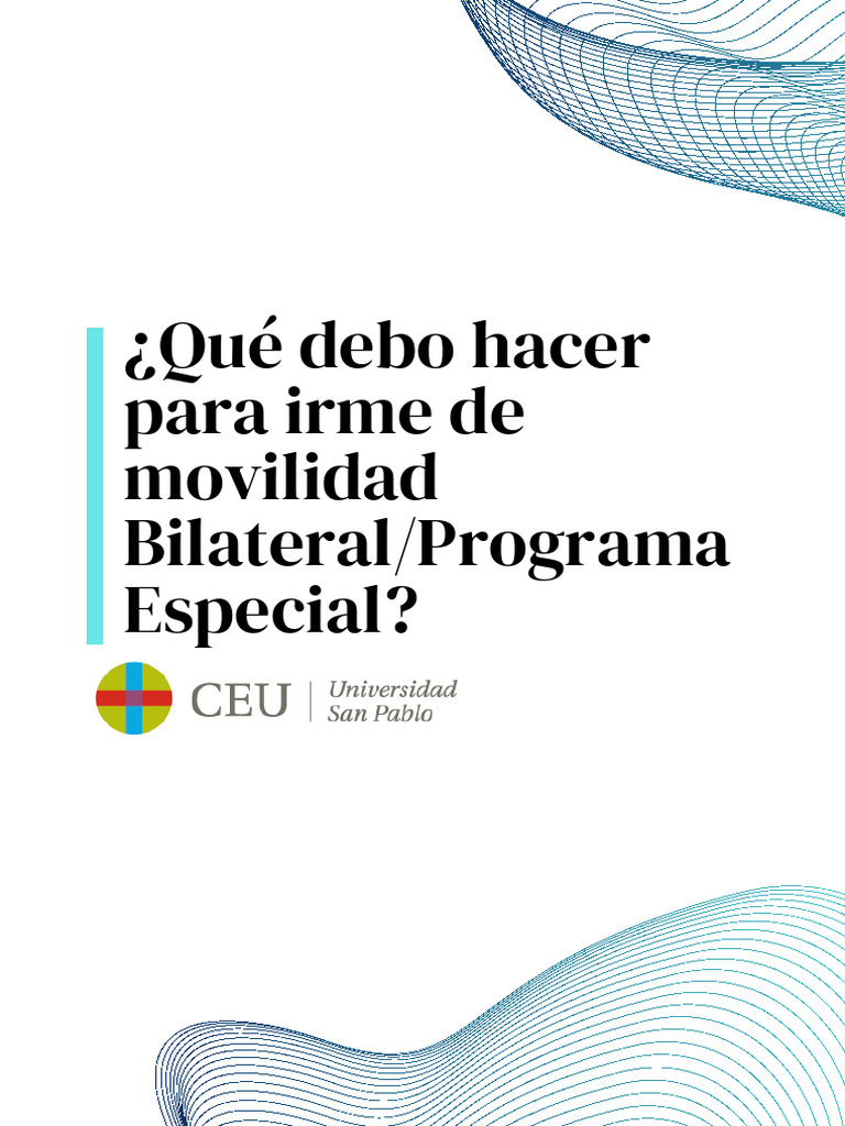 ¿Qué Debo Hacer para Irme de Movilidad BilateralPrograma Especial | PDF