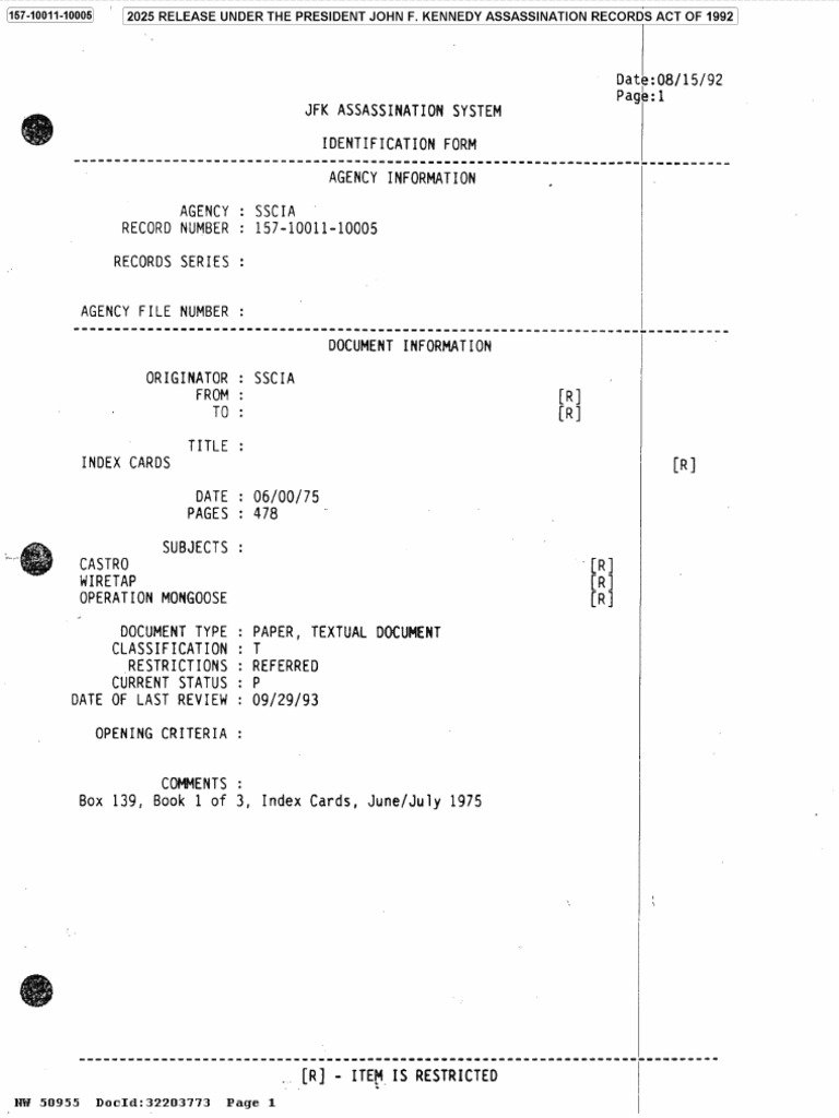 EXECUTIVE ACTION - CIA Charter "From Time To Time" You Can Take People ...