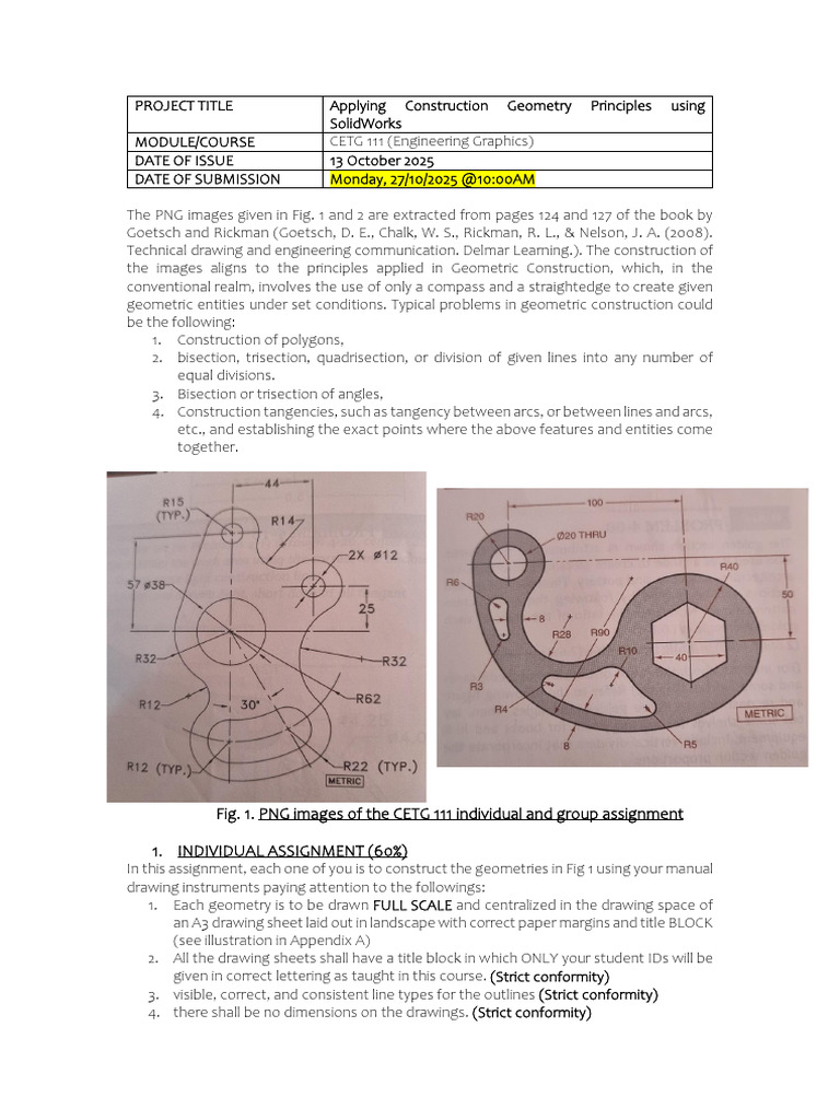 Assessment On Drawings | PDF | Circle | Drawing