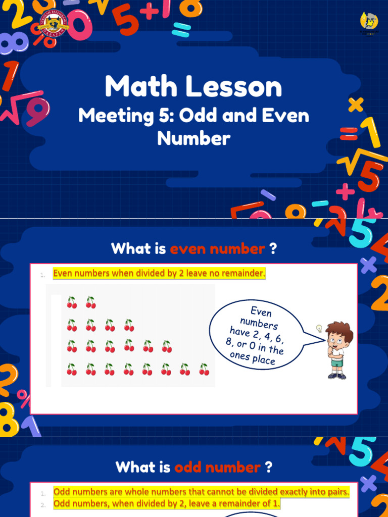 Understanding Odd and Even Numbers | PDF