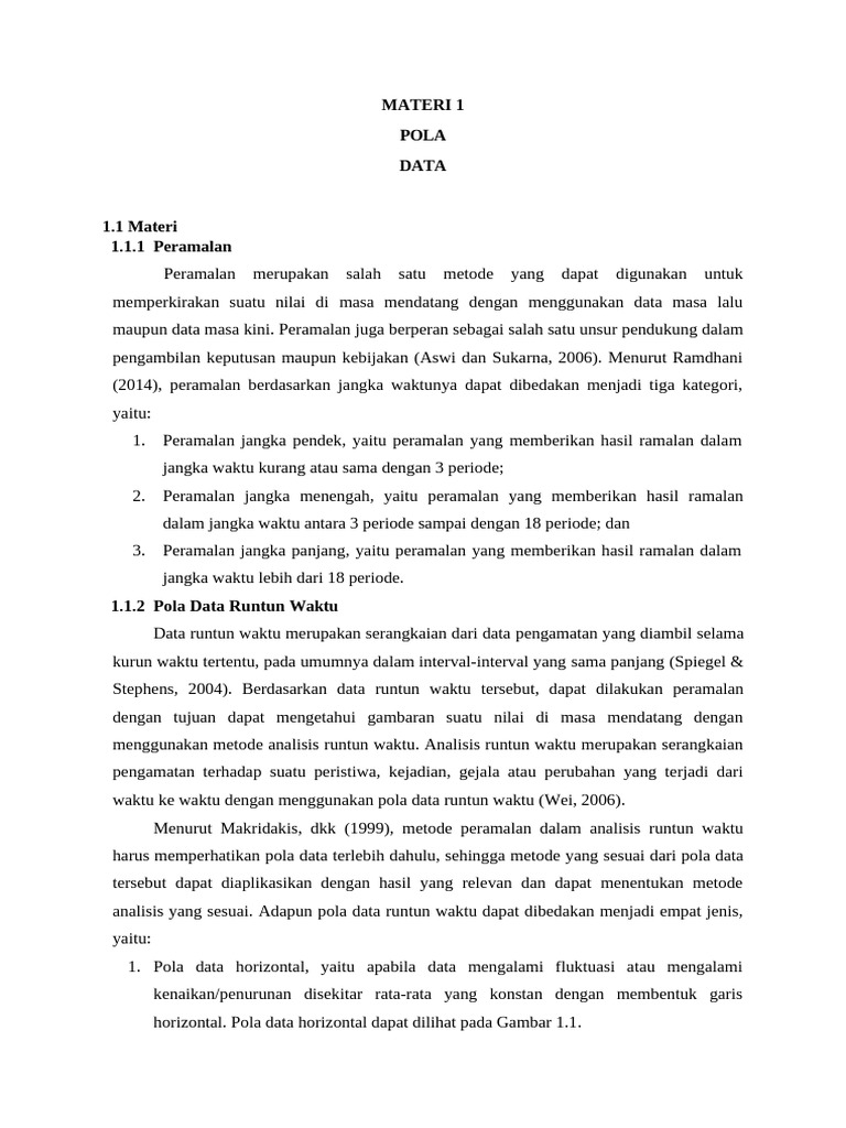 Materi 1 - Pola Data | PDF