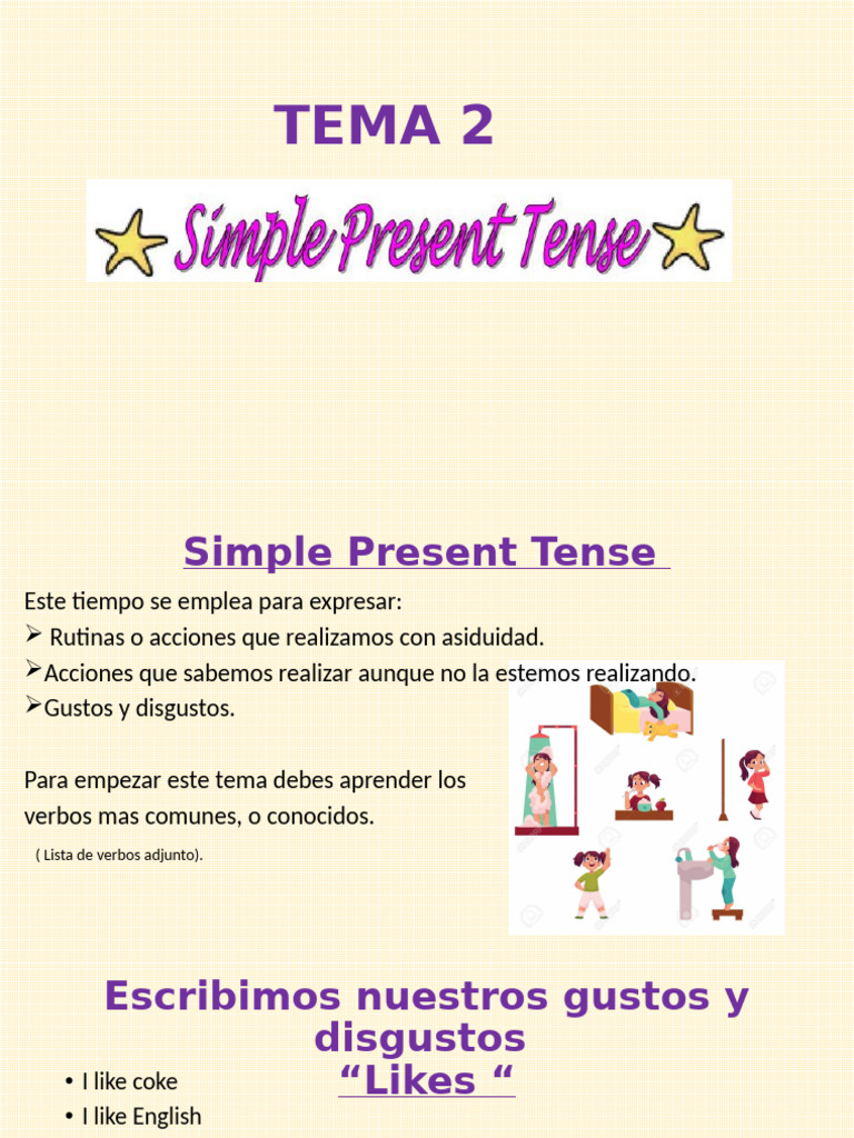 Ingles Tema 2 | PDF | Verbo | Unidades Semánticas
