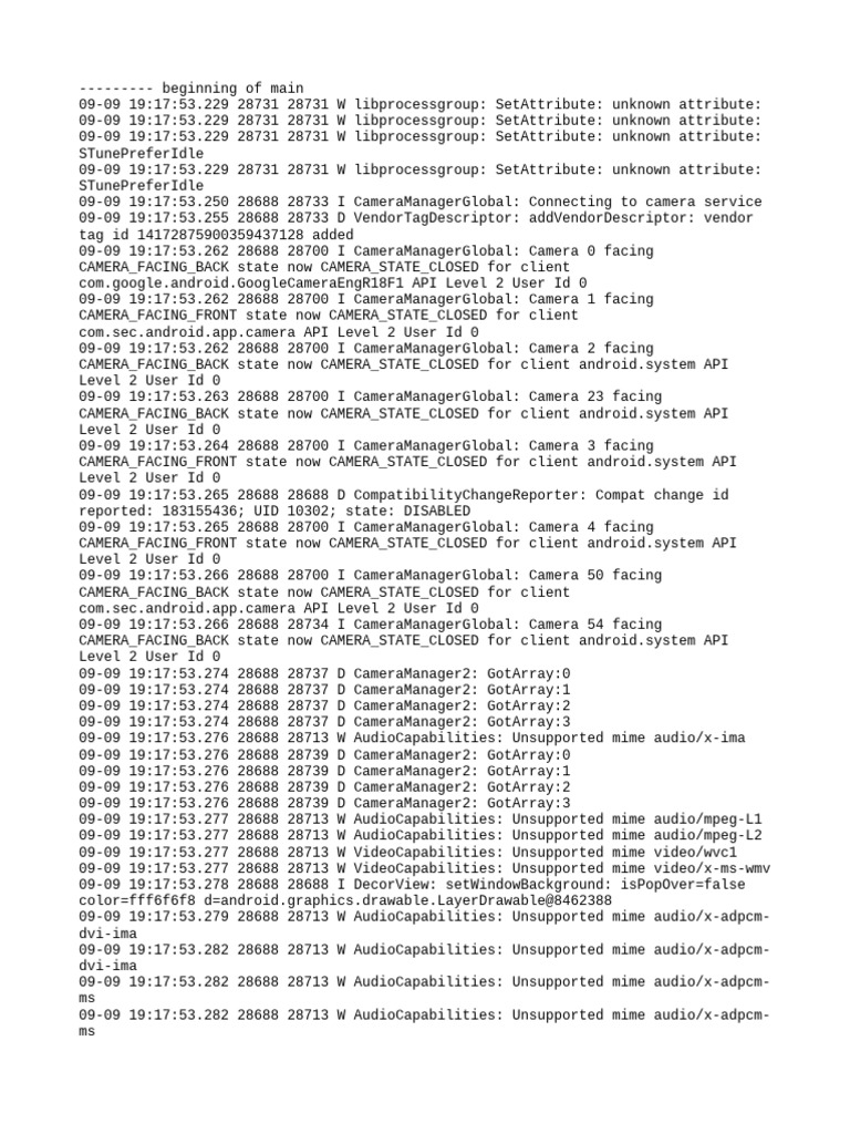 Log Cat 1757420273182 | PDF | Java (Programming Language) | Operating ...