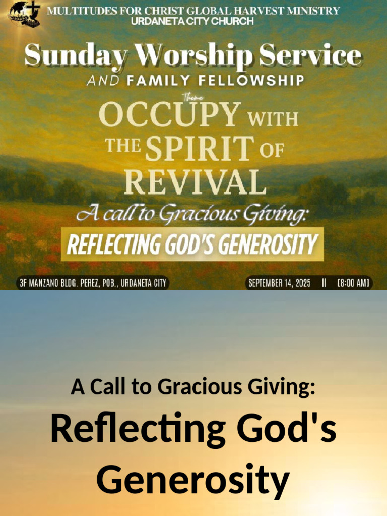 A Call To Gracious Giving | PDF