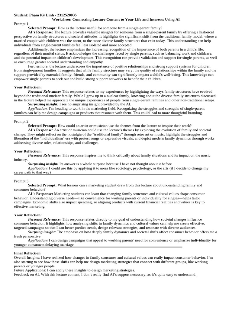 Family Dynamics and Marketing Insights | PDF | Family | Marketing