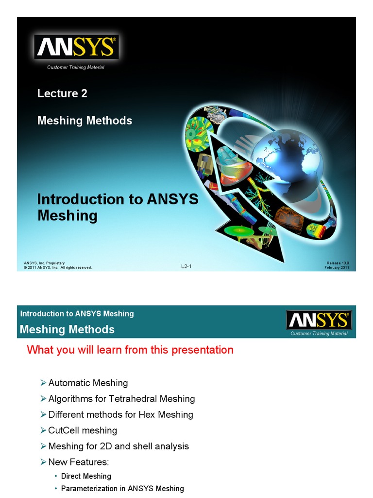 AM-Intro 13.0 L02 Meshing Methods | PDF | Tetrahedron | Computational Fluid Dynamics