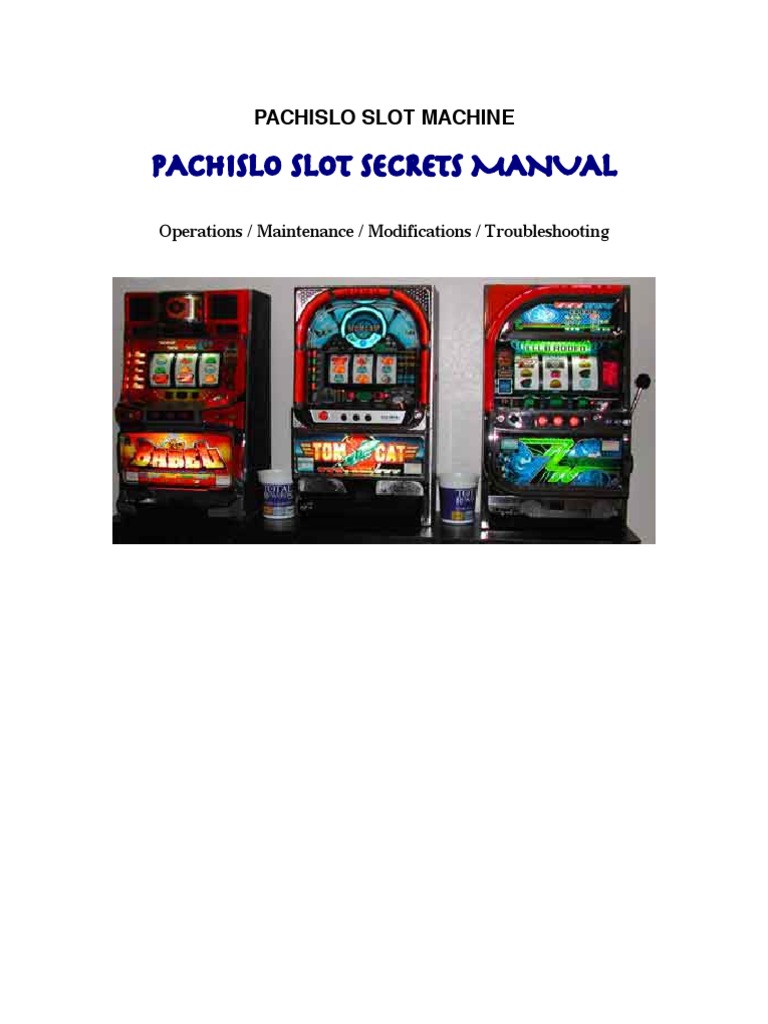 Pachislo Manual | Slot Machine | Manufactured Goods