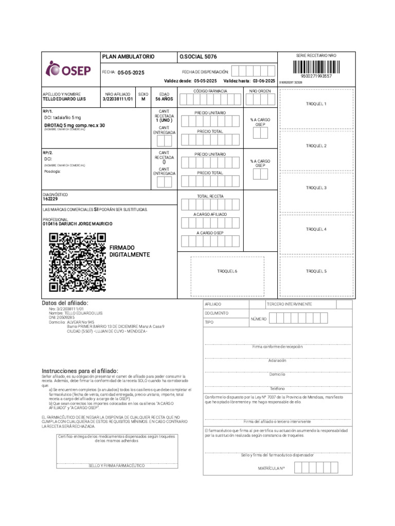 Sistemas OSEP | PDF | Farmacia | Farmacéutico
