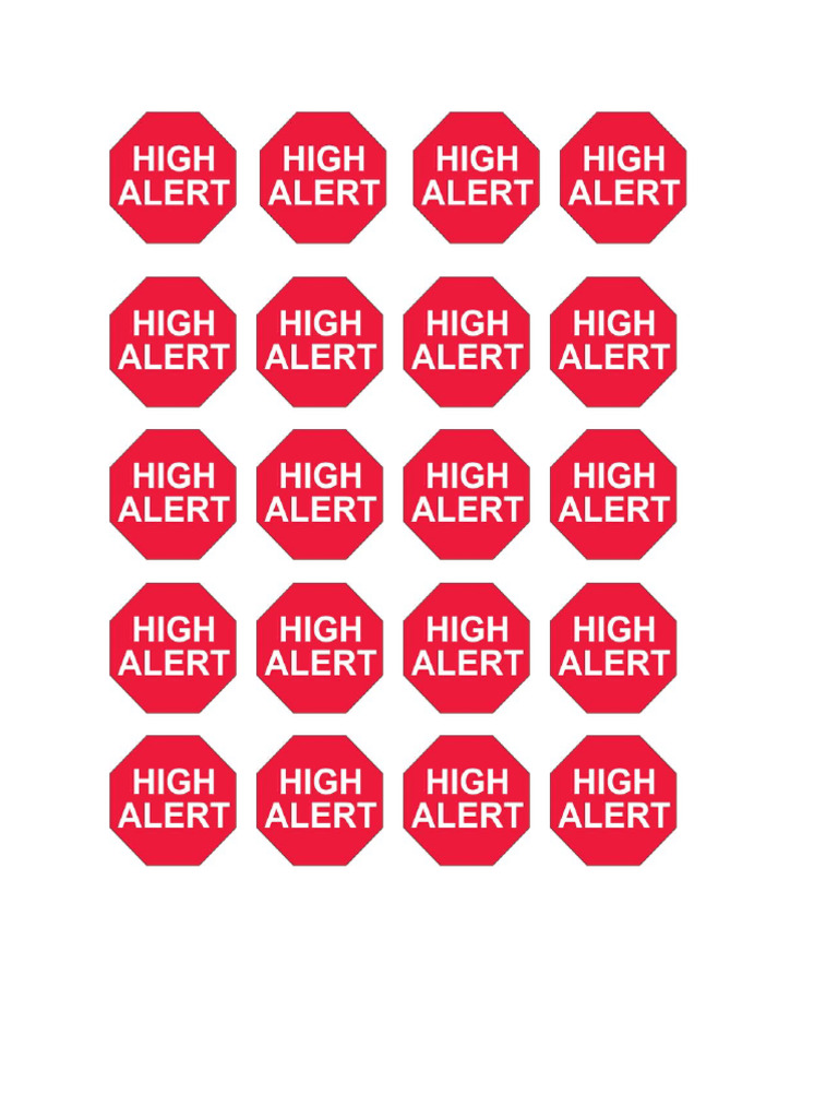 High Alert 5 Rangkap | PDF