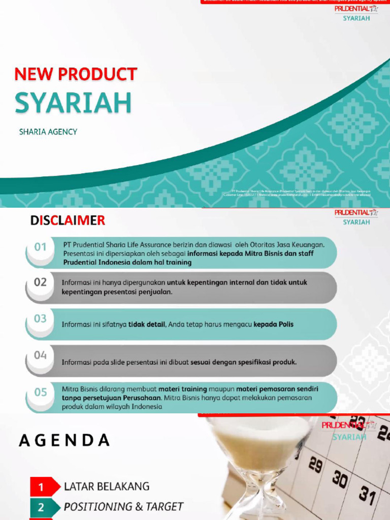 Materi PruHeritage Produk Baru Syariah | PDF
