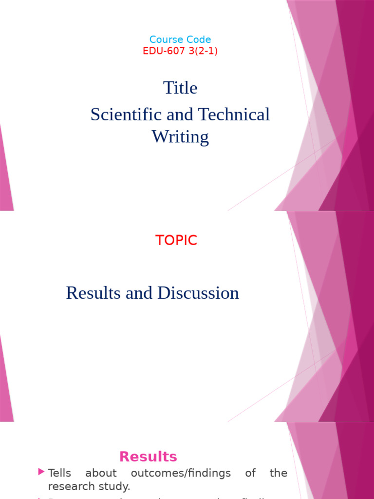 F4 Edu-607 (Results and Discussion) | PDF | Chart | Graphics