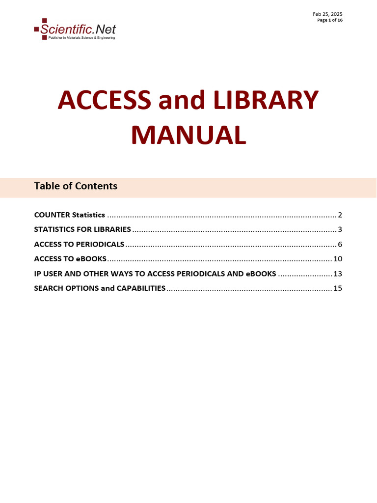 Library Access and Usage Statistics Guide | PDF | Computing | Software