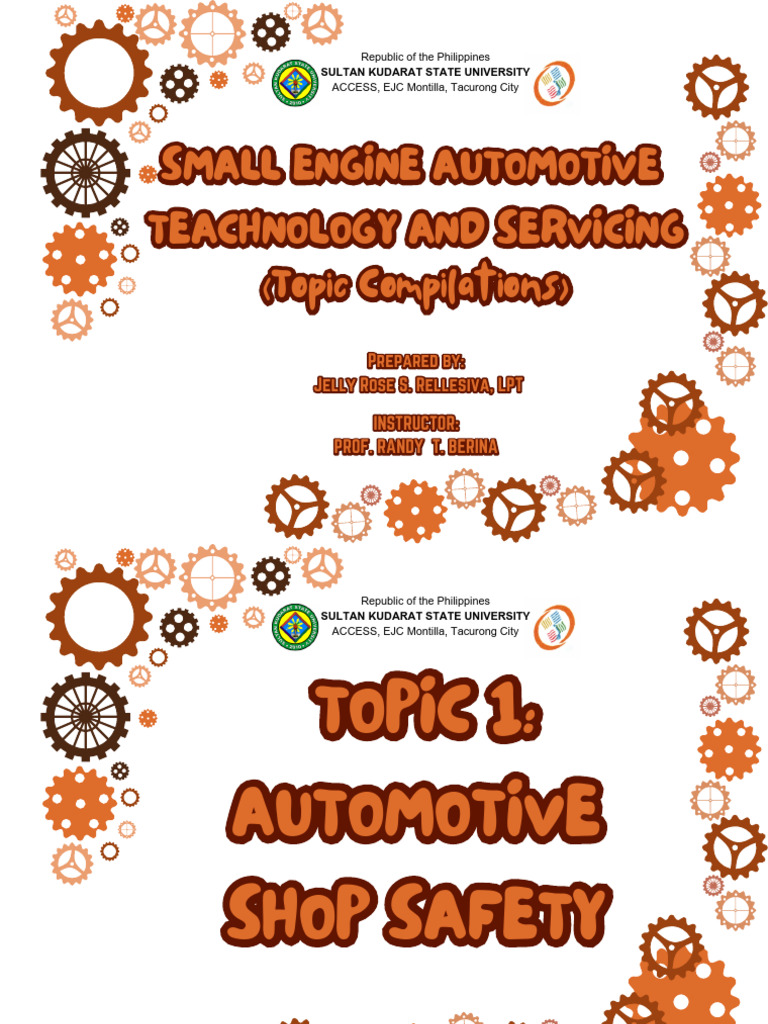 Small Engine Automotive Teachnology and Servicing | PDF | Vehicle ...