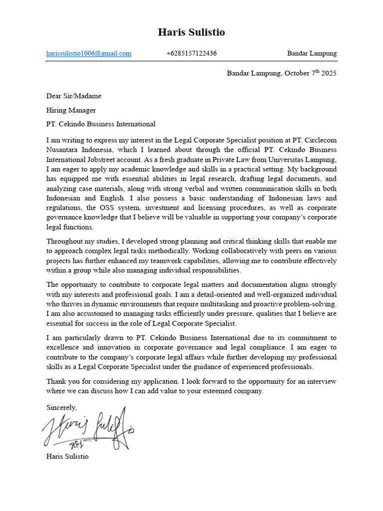 App Letter Ptcbi | PDF