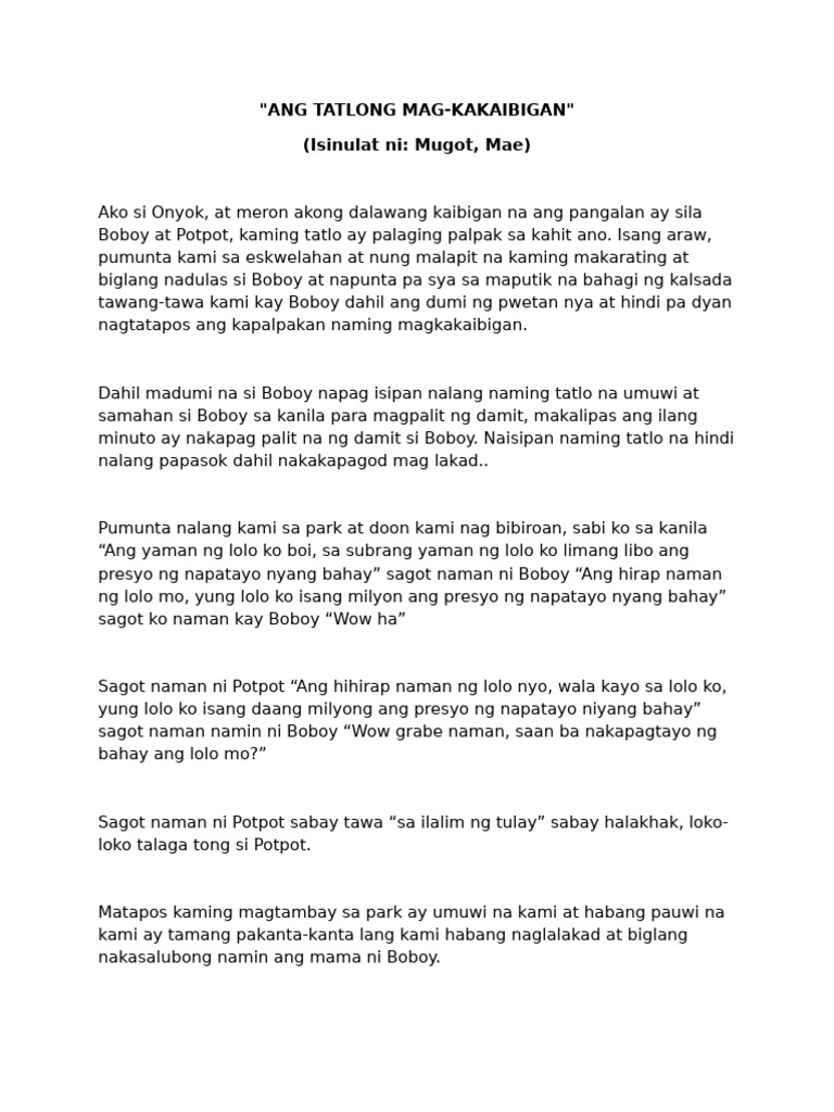 Kwentong Katatawanan | PDF