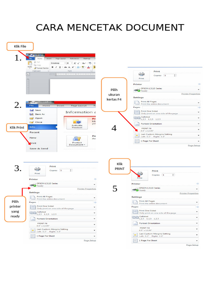 Cara Mencetak Document | PDF