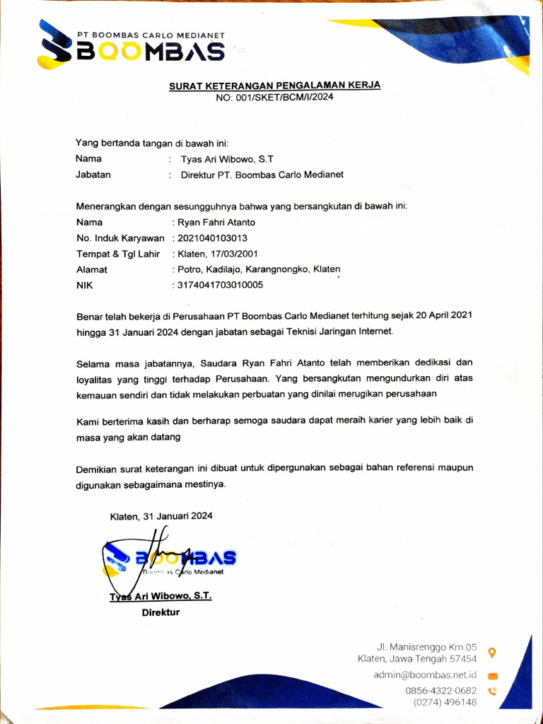 Paklaring | PDF