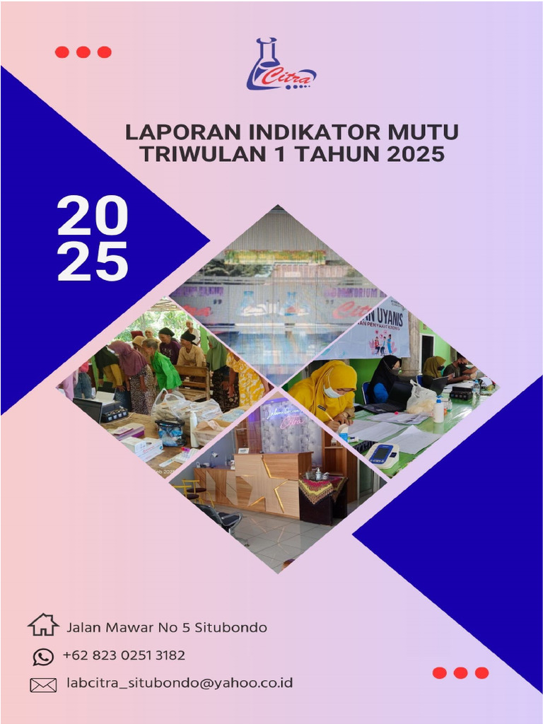 Laporan Indikator Nasional Mutu (INM) Triwulan I Tahun 2025 CITRA | PDF