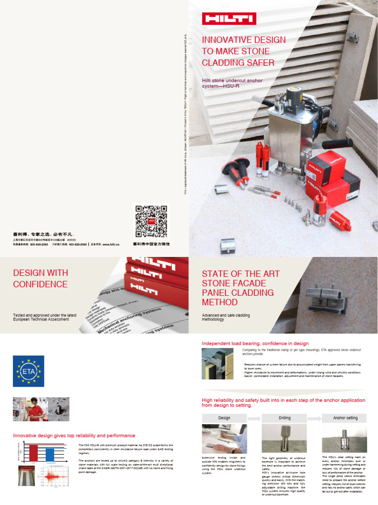 Safe Stone Cladding with HSU-R System | PDF | Anchor | Reliability ...