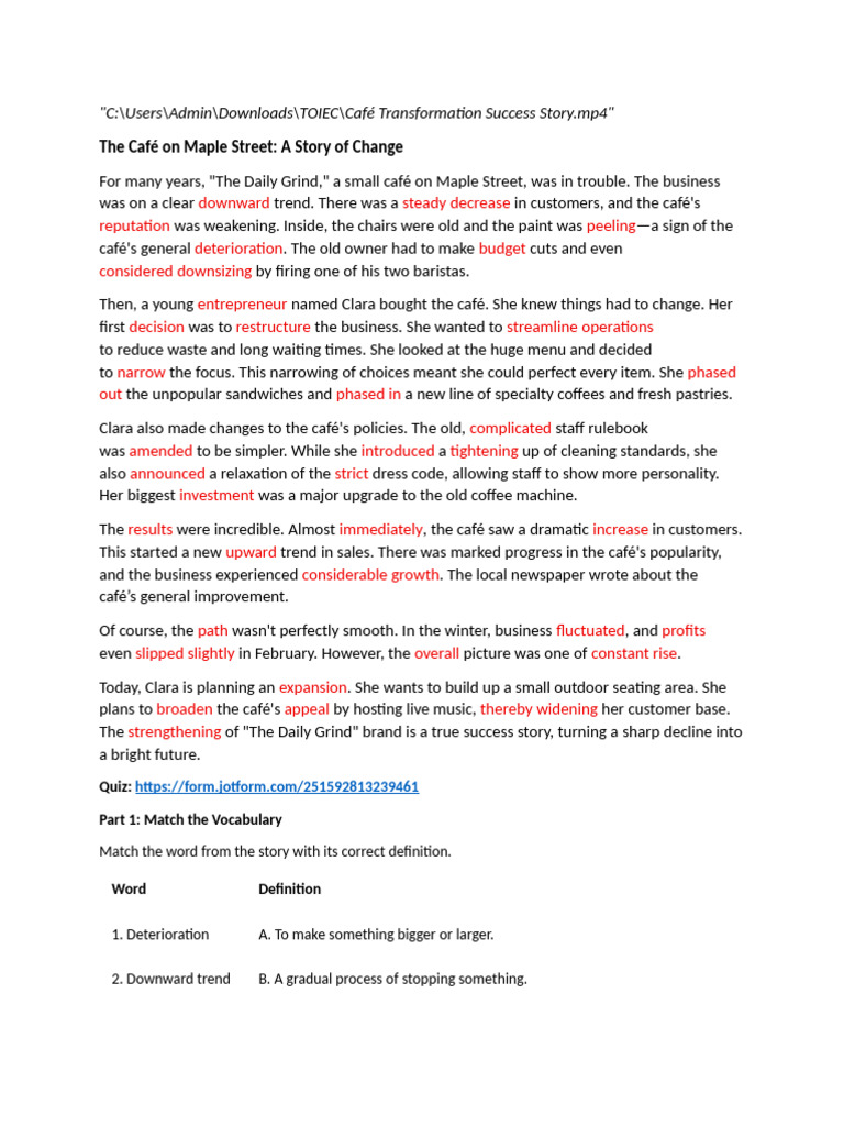 Café Transformation Success Story | PDF | Coffeehouse