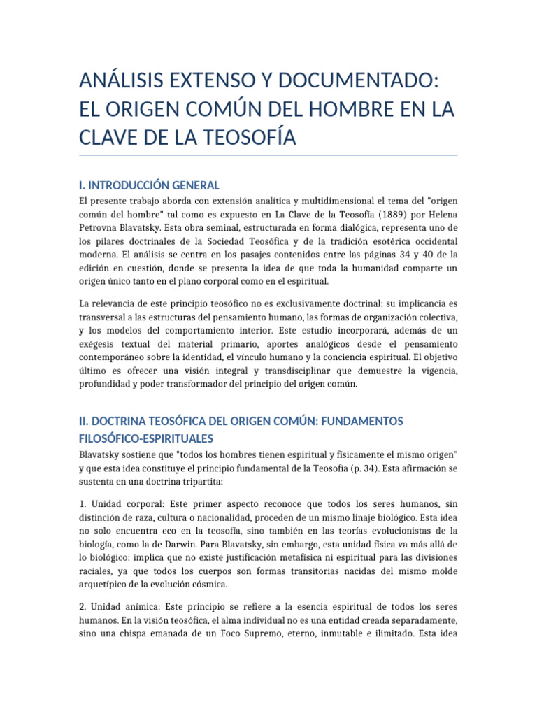 Origen Comun Hombre COMPLETO | PDF | Teosofía | Alma