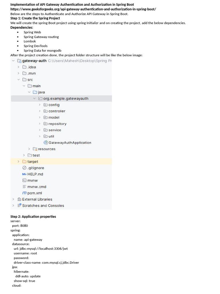 API Gateway JWT Authntication | PDF | Software Engineering | Computing