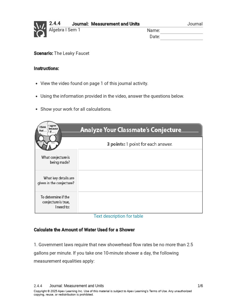 2.4.4 Journal - Measurement and Units (Journal) | PDF | Copyright