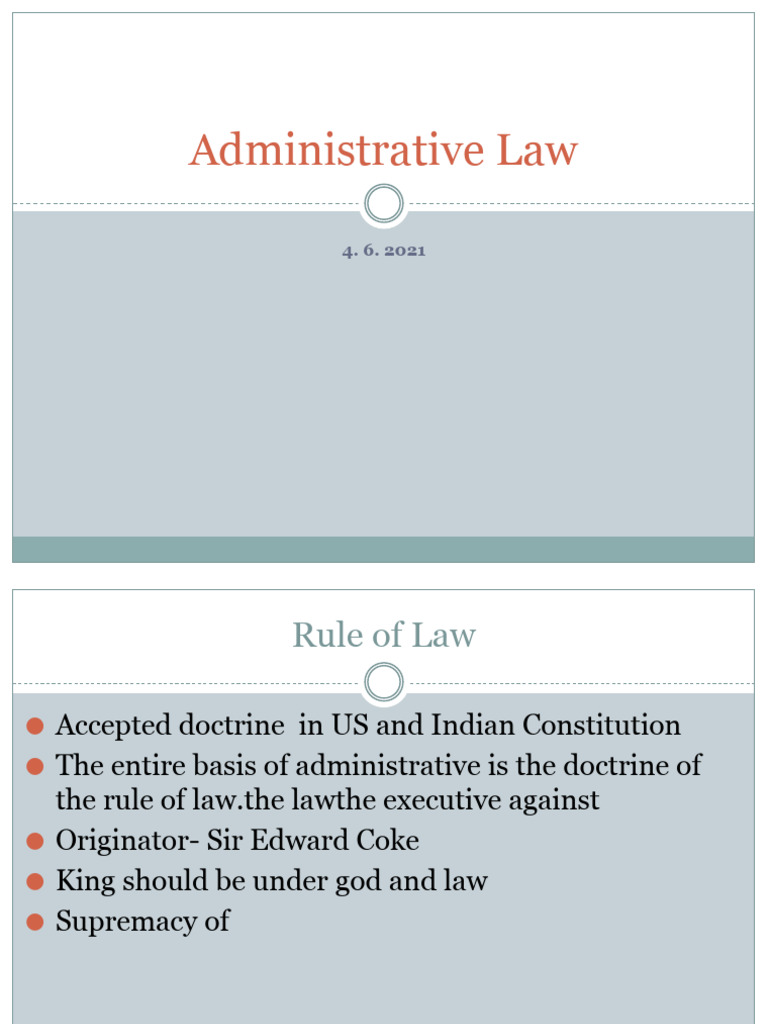 Administrative Law 4 June | PDF