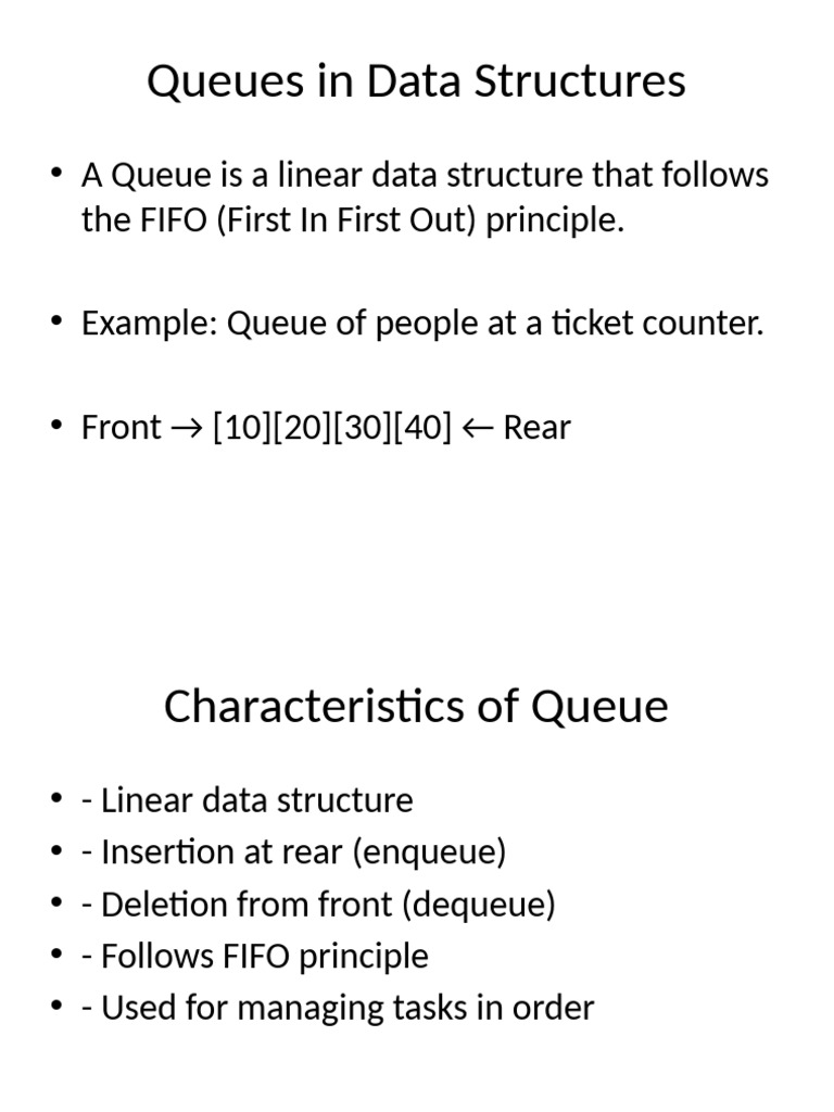 Understanding Queues in Data Structures | PDF