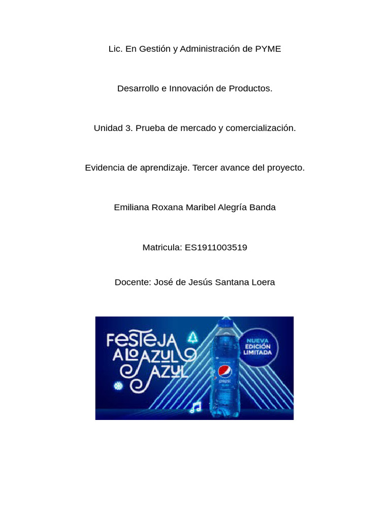 Gdip U3 Ea Emab | PDF | Producto (Negocio) | Pepsi