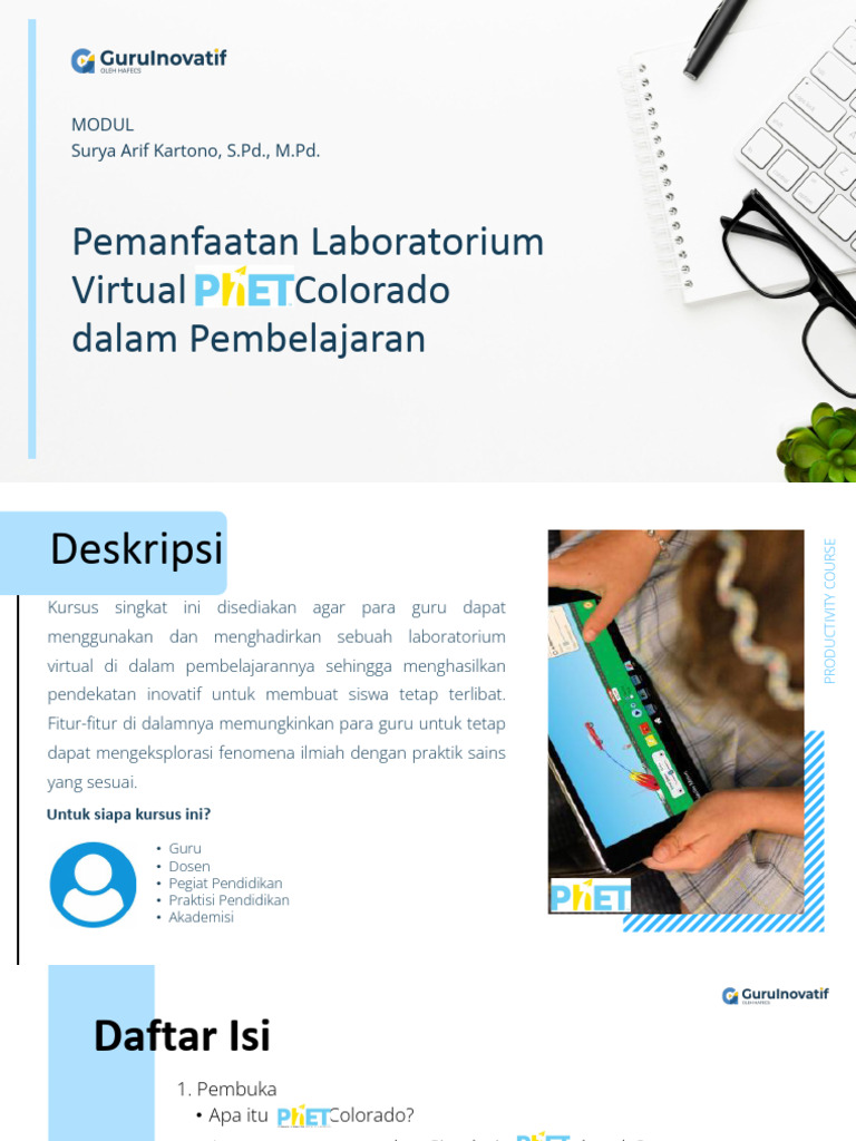 Laboratorium Virtual PhET Colorado untuk Guru | PDF