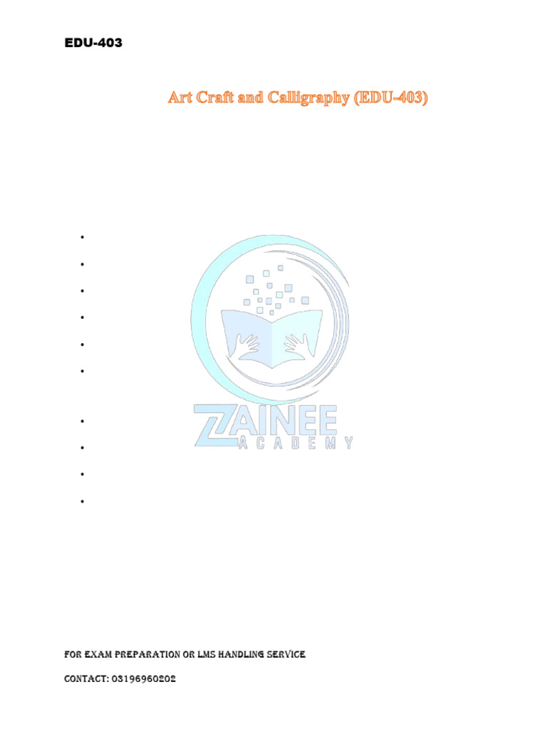 EDU403 COMPLETE HANDOUTS | PDF | Composition (Visual Arts) | Symmetry