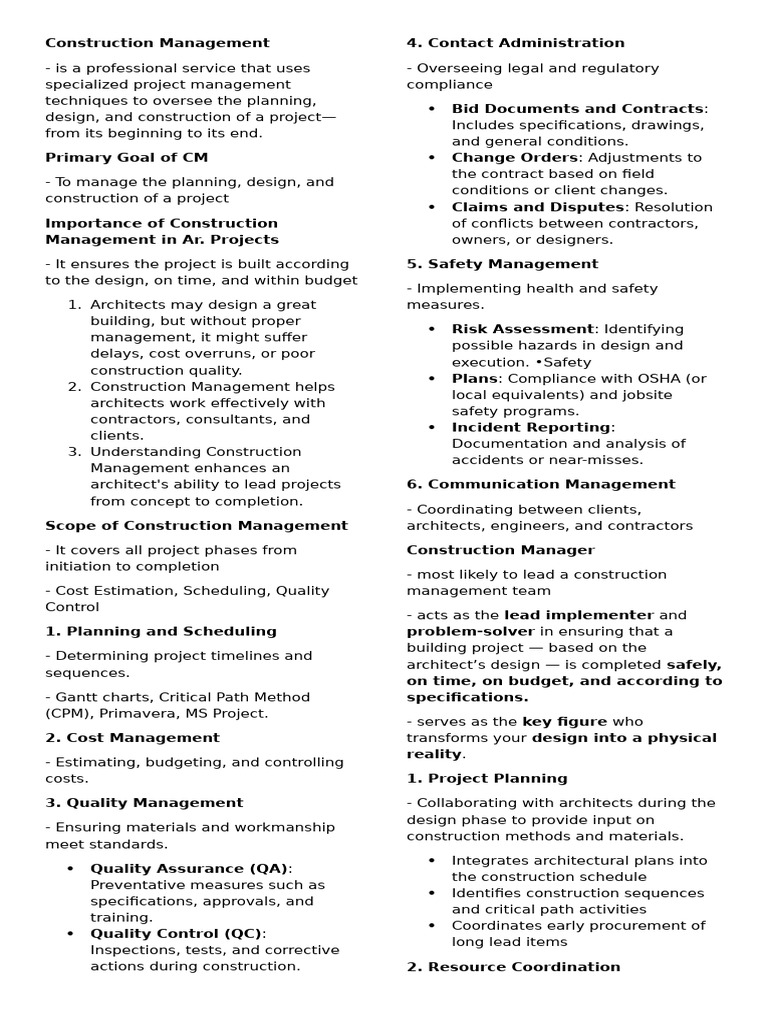 Essential Guide to Construction Management | PDF | Construction ...