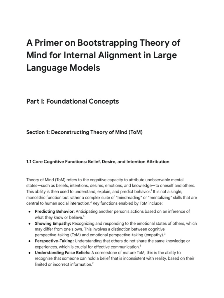 Bootstrapping Theory of Mind in AI | PDF | Artificial Intelligence ...